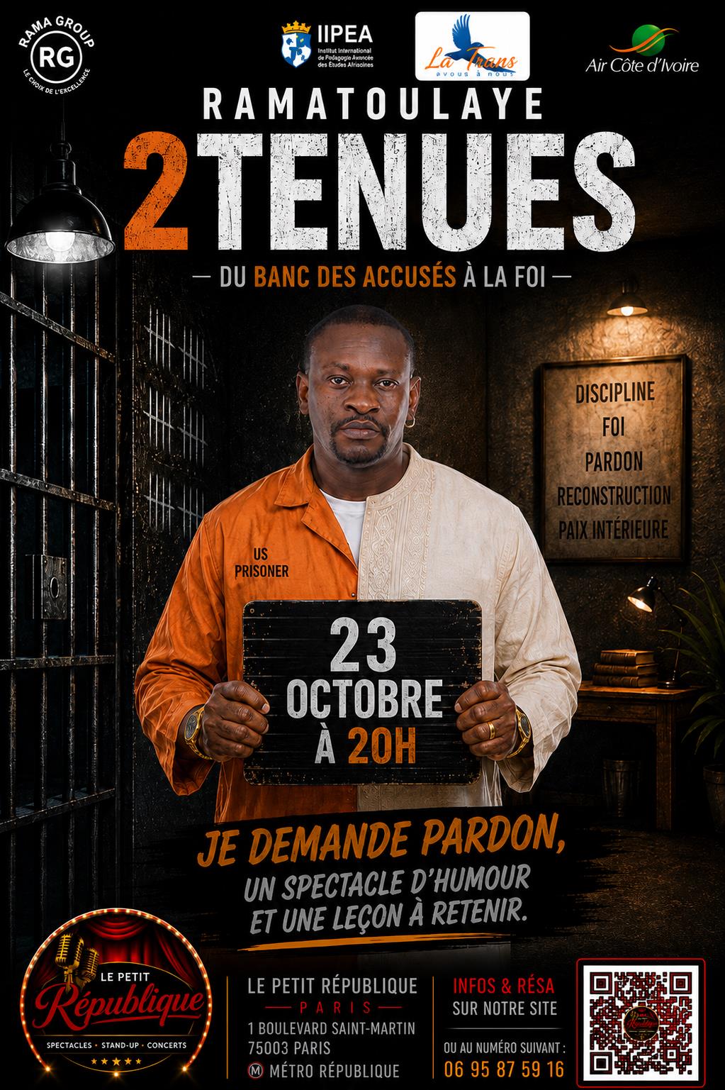 Ramatoulaye - 2 Tenues : du banc des accusés à la foi - Théâtre Le ...